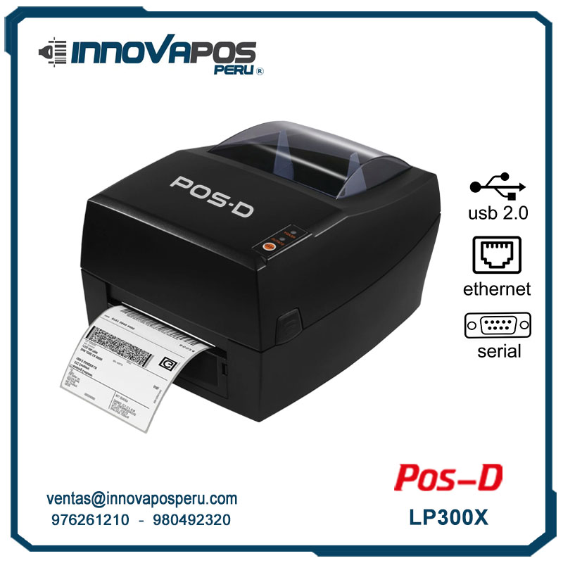IMPRESORA ETIQUETAS POS-D LP300X - INNOVA POS PERU EIRL